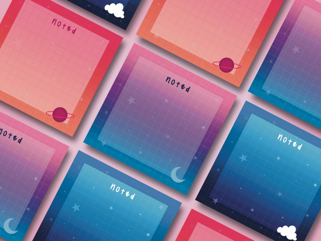 Sticky Notes, Cute Sticky Notes, Pretty Post It Notes, Plan Sticky ...