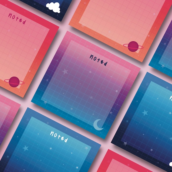 Aesthetic Sticky Notes - Etsy