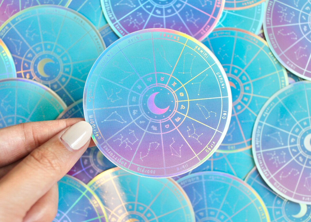 Zodiac Wheel, Zodiac Sticker, Zodiac Stickers, Halloween Gifts ...