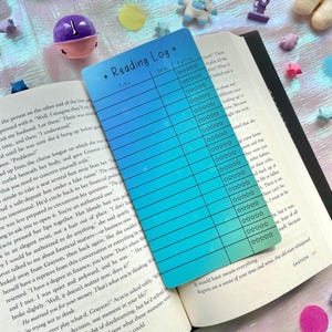 Reading Log Bookmark, Book Tracker, Reading List, Reading Bookmark ...