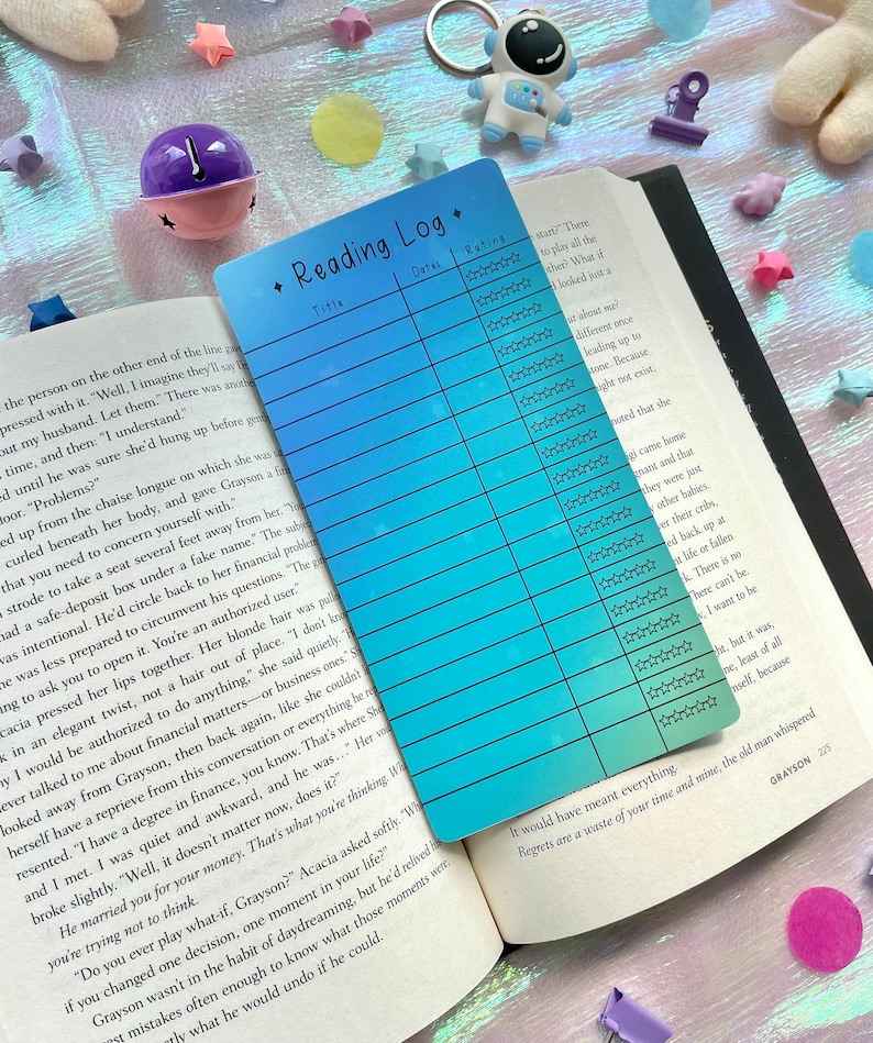 Reading Log Bookmark, Book Tracker, Reading List, Reading Bookmark ...