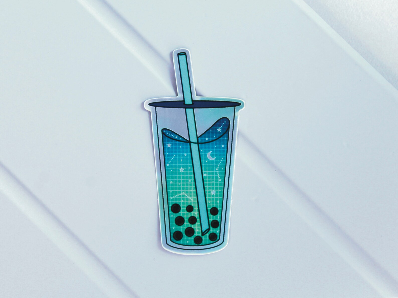 Boba Tea Sticker Boba Sticker Holographic Stickers Boba - Etsy