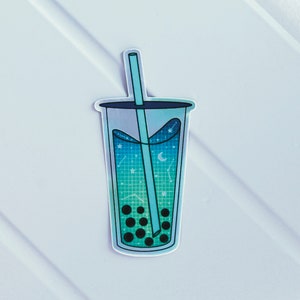 Boba Tea Sticker, Boba Sticker, Holographic Stickers, Boba Sticker Pack ...