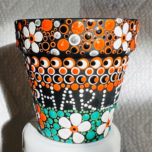 Dot Mandala Pot - Etsy
