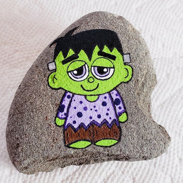 Frankenstein Rock Painting - Etsy