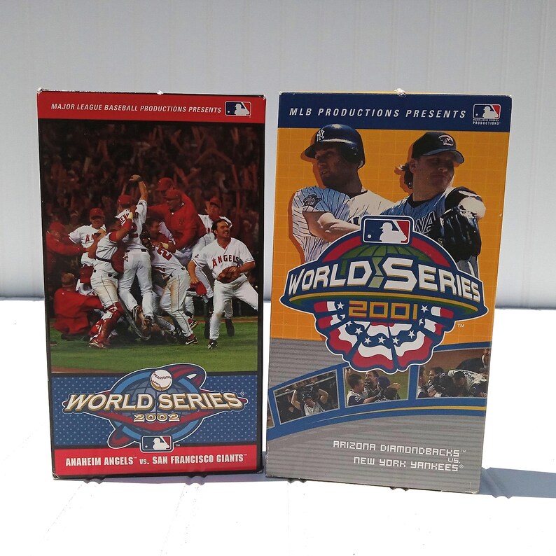 World Series VHS Tapes 2001 Diamondbacks New York Yankees 2001 Angels ...