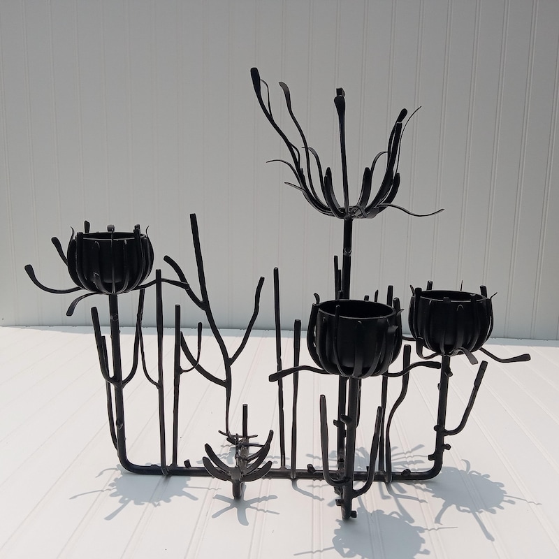 Hand Forged Candelabra - Etsy