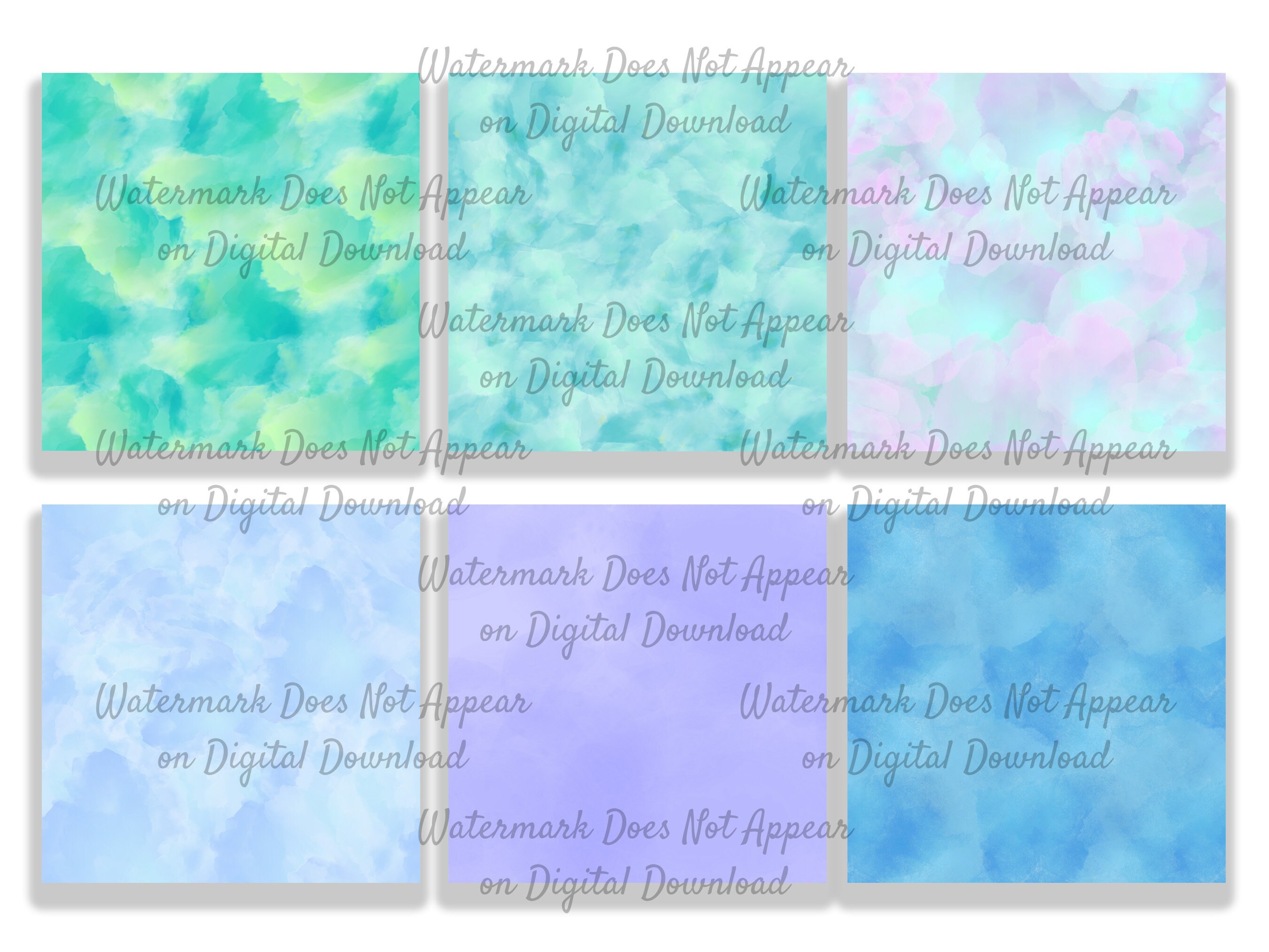 Pastel Watercolor Background Digital Papers | 12 High-resolution ...