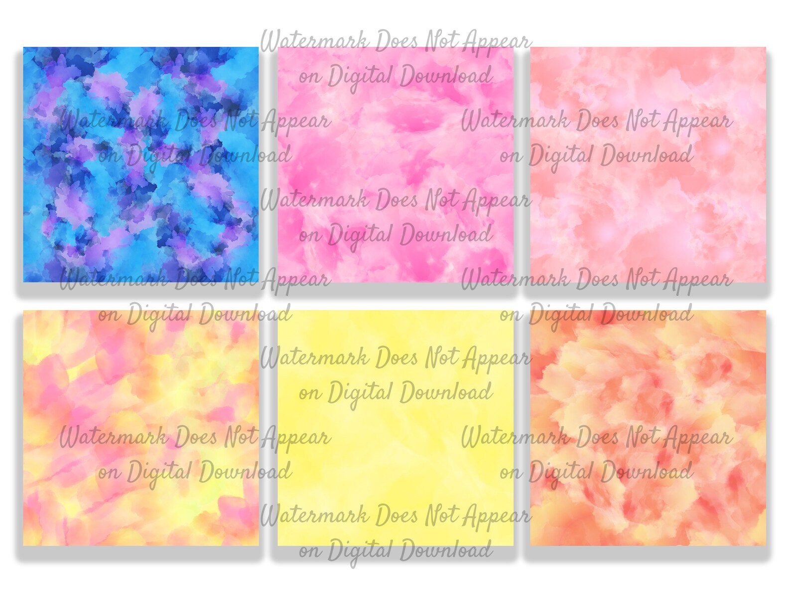Pastel Watercolor Background Digital Papers | 12 High-resolution ...