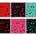 Bright Colorful Dots Digital Set, 24 JPGS, Seamless, Birthday Party ...