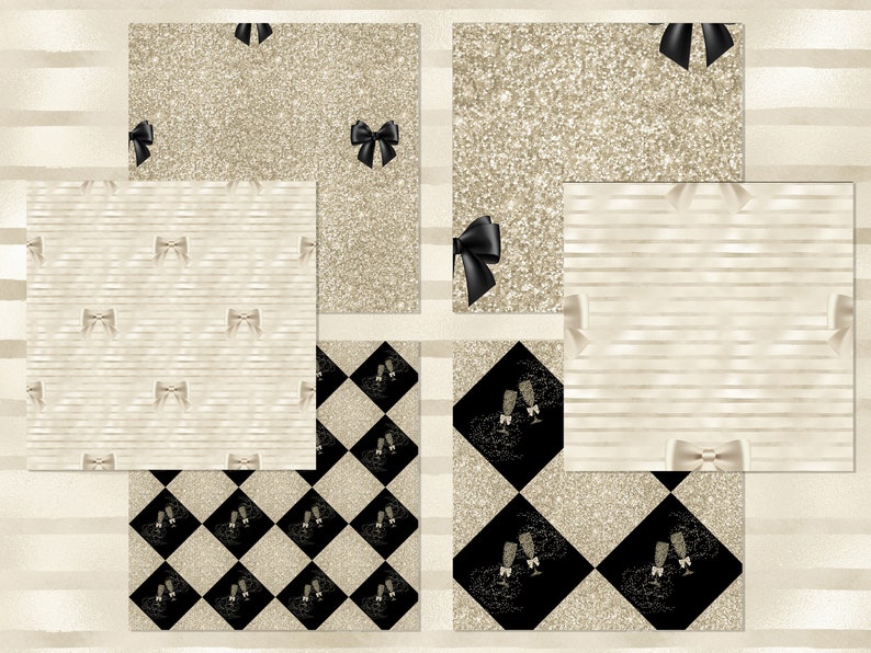 2024 New Years Clip Art Set, Glam Digital, Glasses Glitter Ball ...