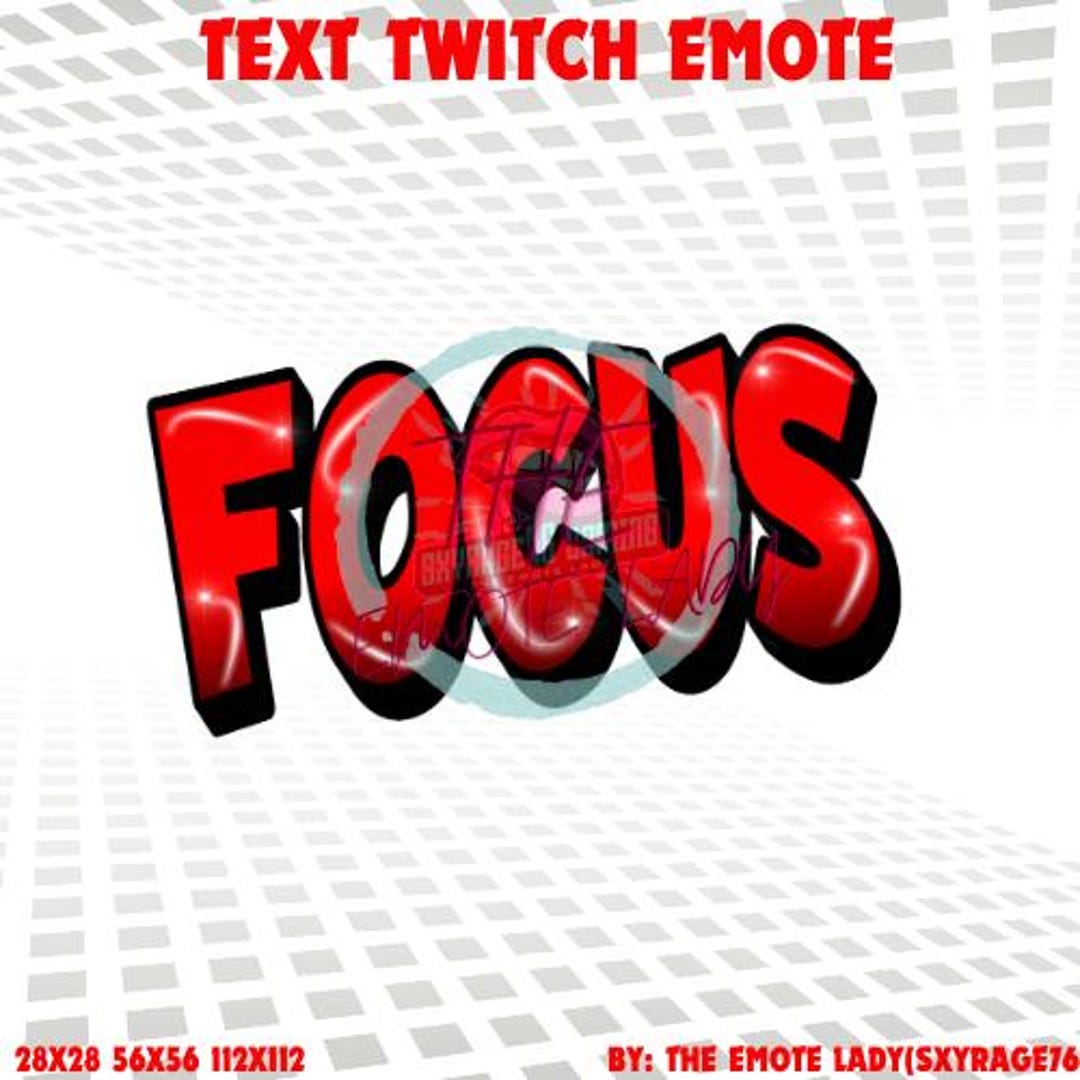 Twitch Emote Focus - Etsy