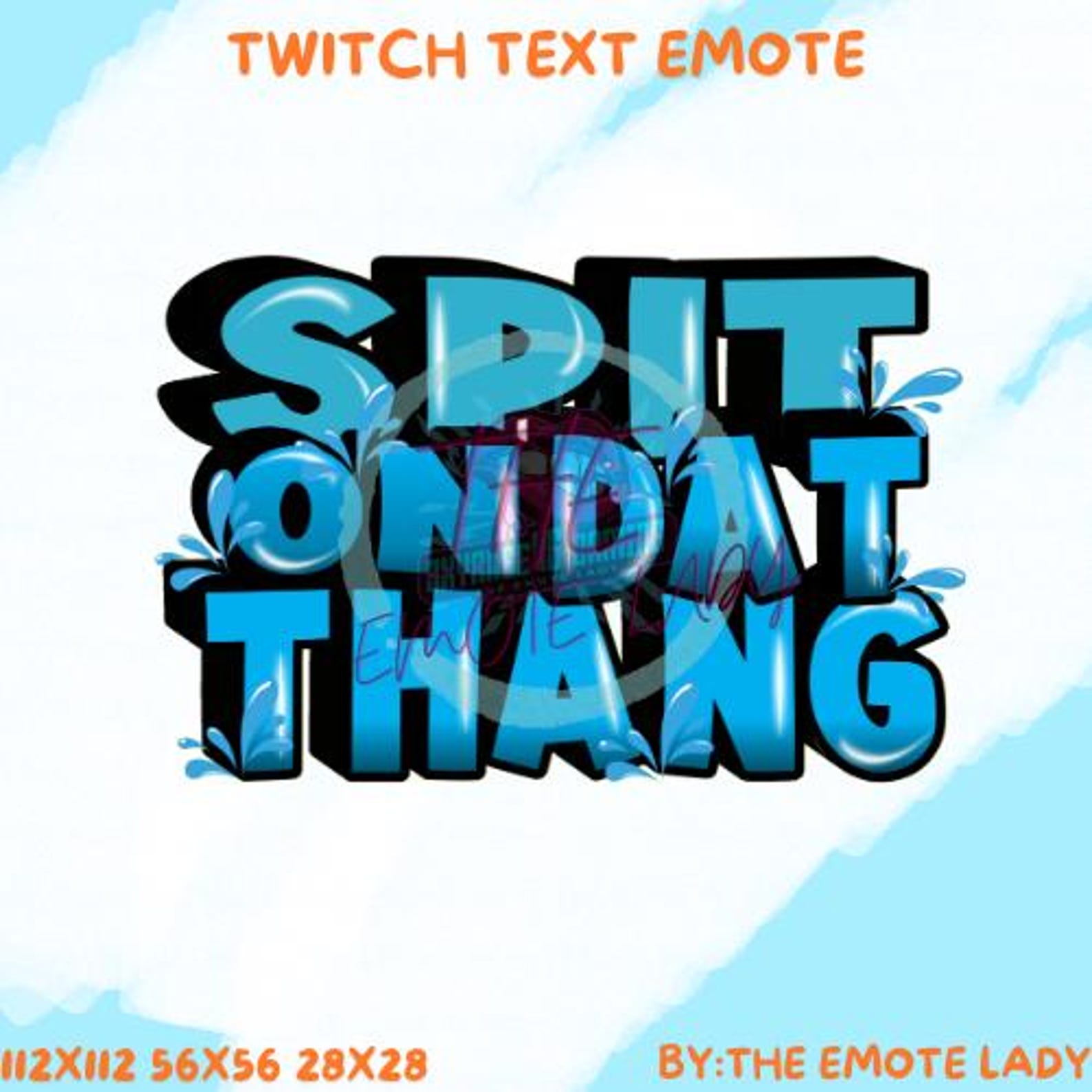 Twitch Emote Spit on Dat Thang - Etsy
