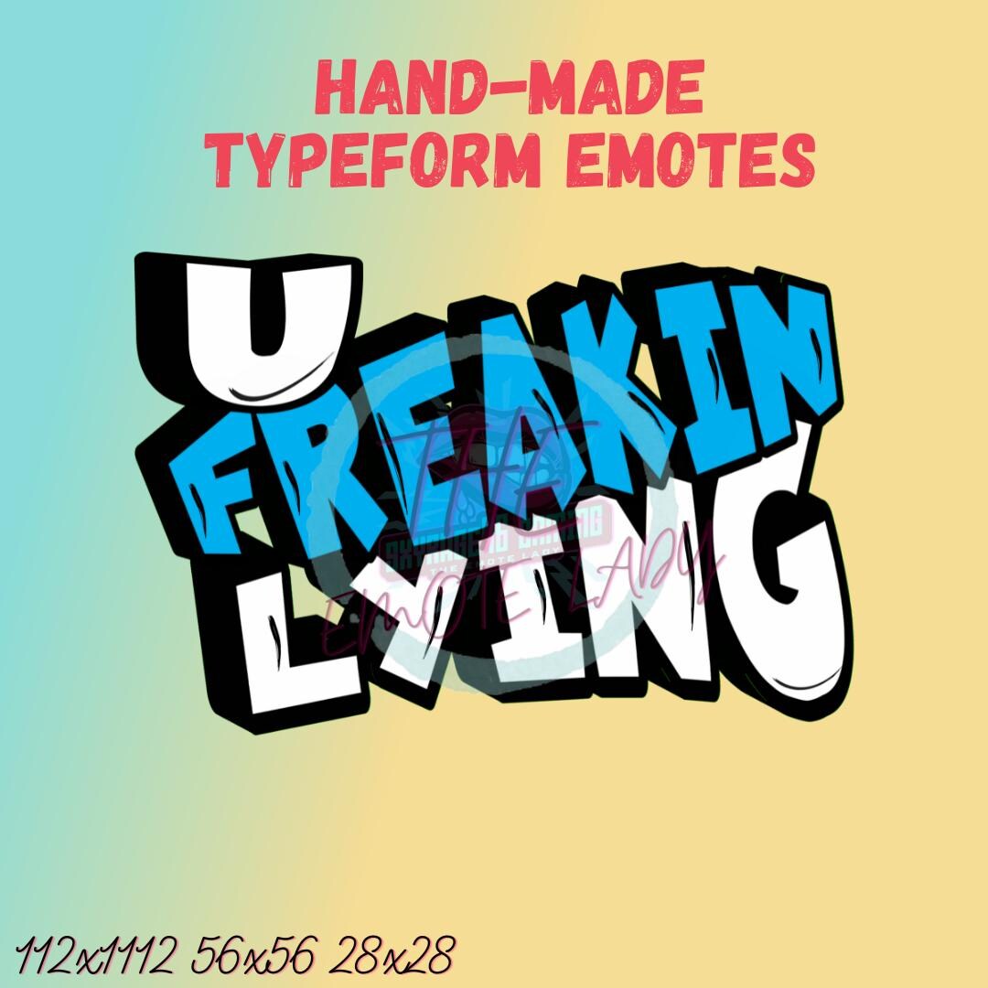 U FREAKIN LYING EMOTE - Etsy