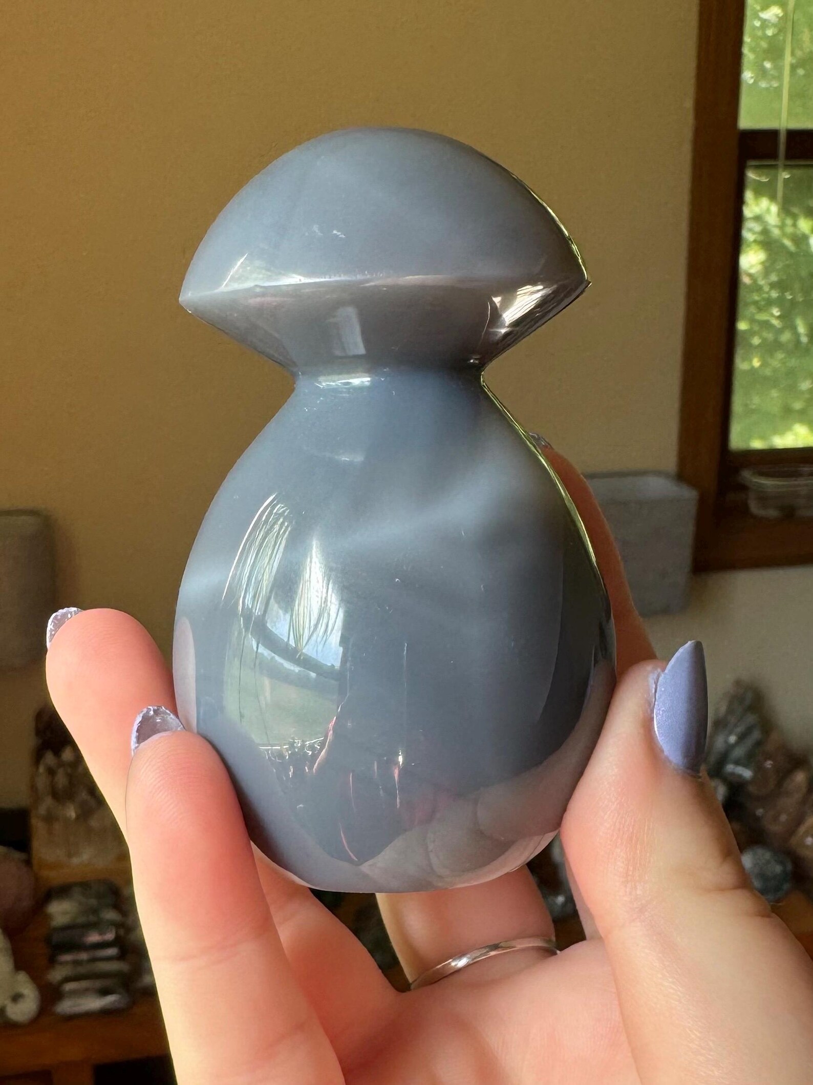 Crystal Mushroom Carvings, Orca Agate Mushroom, Polychrome Jasper ...