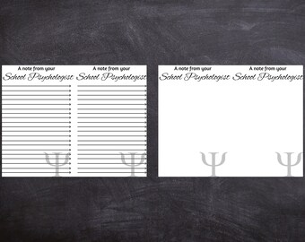 School Psychologist Printable Stationary 8.5x11/instant - Etsy