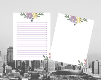 School Psychologist Half Page Landscape Printable Stationary 8.5x11 ...