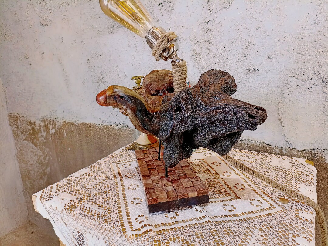 Handmade Tree Root Decor With 4 Animals Inside. - Etsy