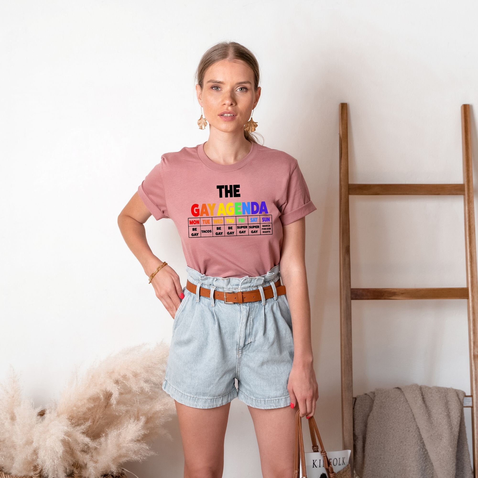 The Gay Agenda Shirt Lgbtq Shirts Funny Pride Shirts Pride Etsy