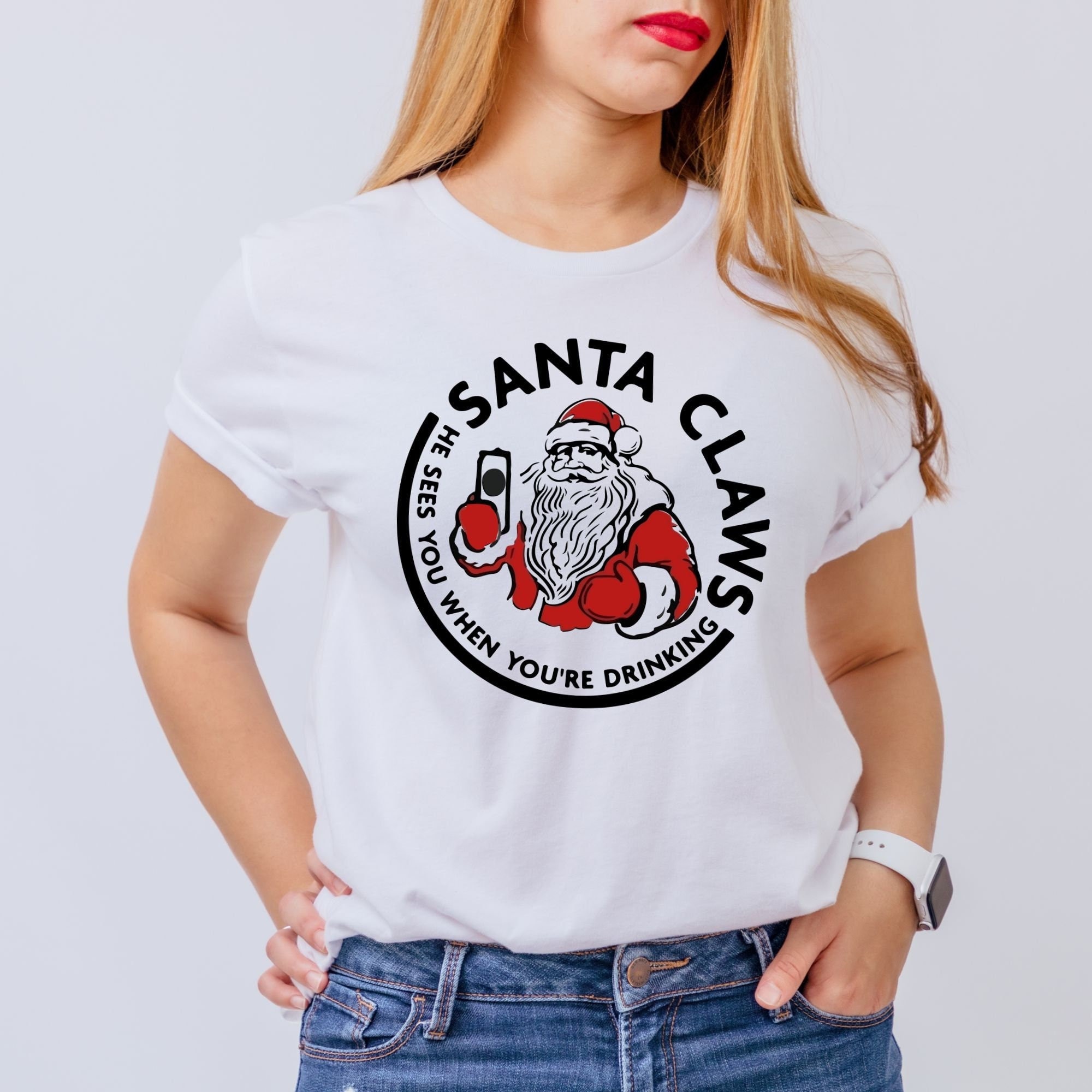 Santa Claws Shirt, Christmas Santa Shirts, Santa Claus Christmas Shirt ...