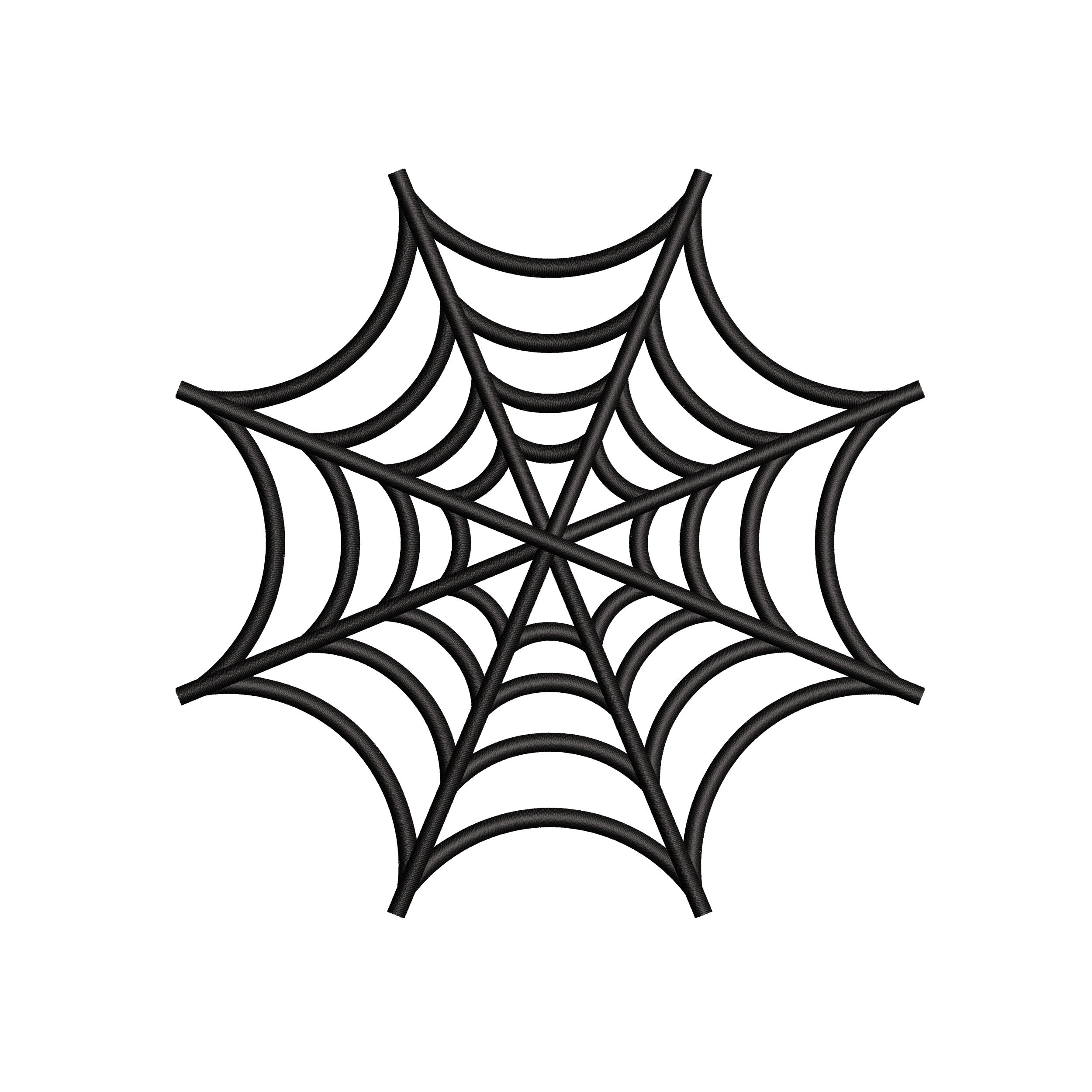 Spiderweb Embroidery Design Spider Web Machine Embroidery - Etsy