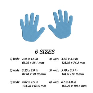Little Baby Hands Machine Embroidery Design - Cute Mini Handprint ...