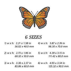 Monarch Butterfly Embroidery Design, Machine Embroidery Pattern ...