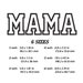 Mama Outline Embroidery Design: 6 Sizes (instant Download) - Etsy