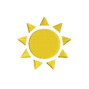 Sun Embroidery Design Mini Sun Icon Summer Sunlight Machine Embroidery ...