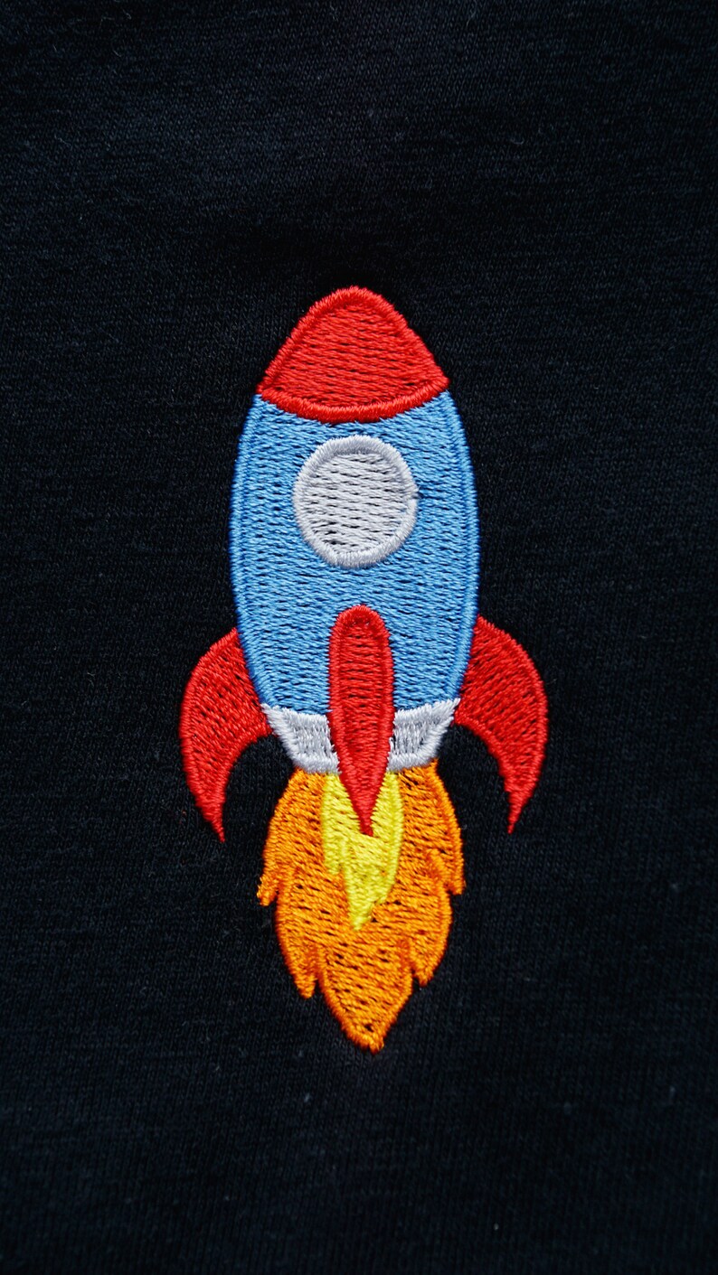 Spaceship Embroidery Design Spacecraft Raccket Machine - Etsy