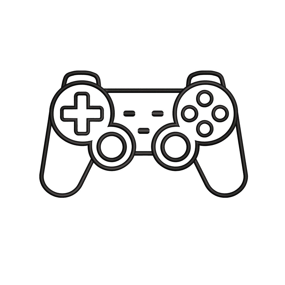 Game Controller Embroidery Design, Gaming Motiv Machine Embroidery File ...