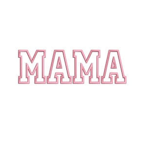 Mama Outline Embroidery Design: 6 Sizes (instant Download) - Etsy