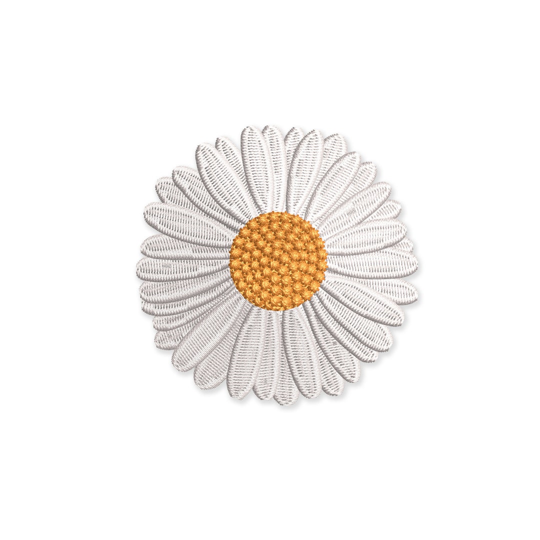 Daisy Flower Embroidery Design, Single Little Daisy Flower, Instant ...
