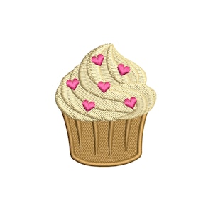 Cupcake Machine Embroidery Design Mini Muffin Embroidery Pattern Fairy ...