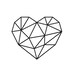 Geometric Heart Embroidery Design, Modern Line Art Embroidery File, 6 ...