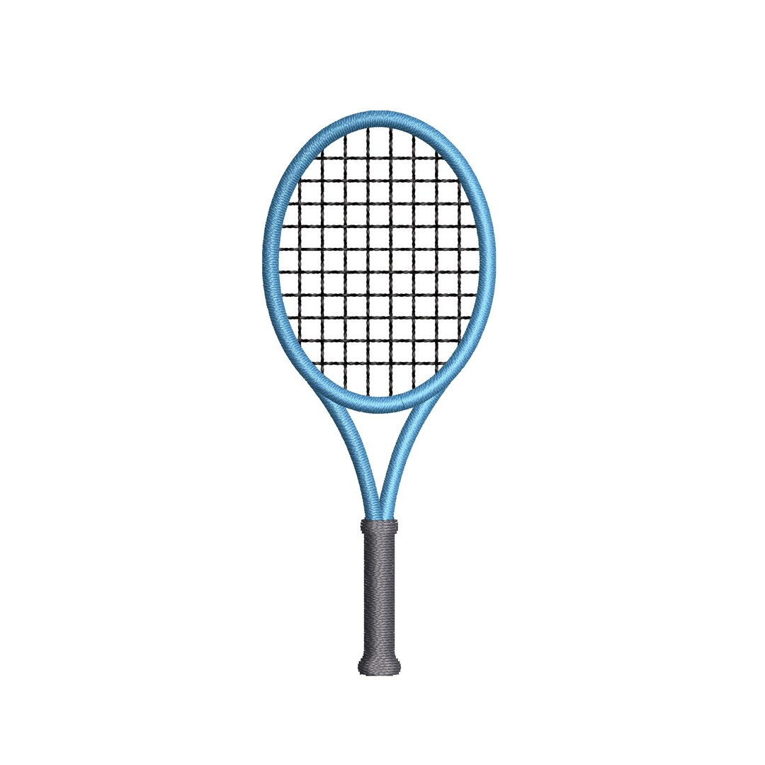 Tennis Embroidery Design Racket for Tennis Machine Embroidery Design - Etsy