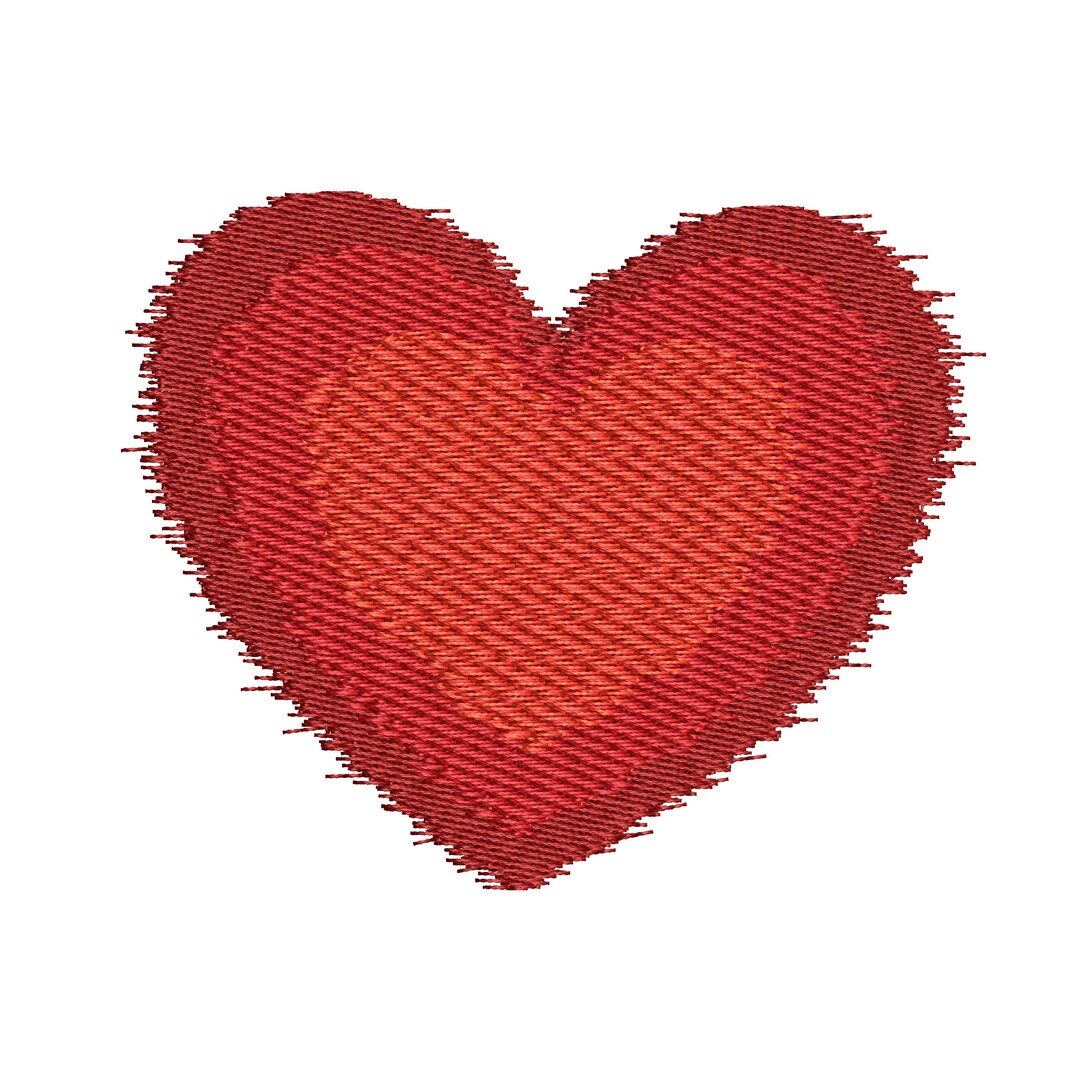 Embroidery Heart Red Heart Machine Embroidery Pattern Valentines Day to ...