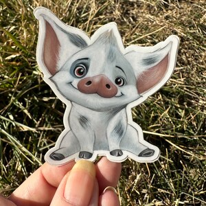 Pig Sticker, Pua Inspired Vinyl Sticker, Moana Inspired - Etsy