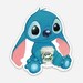 Stitch Inspired Coffee Vinyl Sticker - Etsy