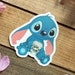 Stitch Inspired Coffee Vinyl Sticker - Etsy