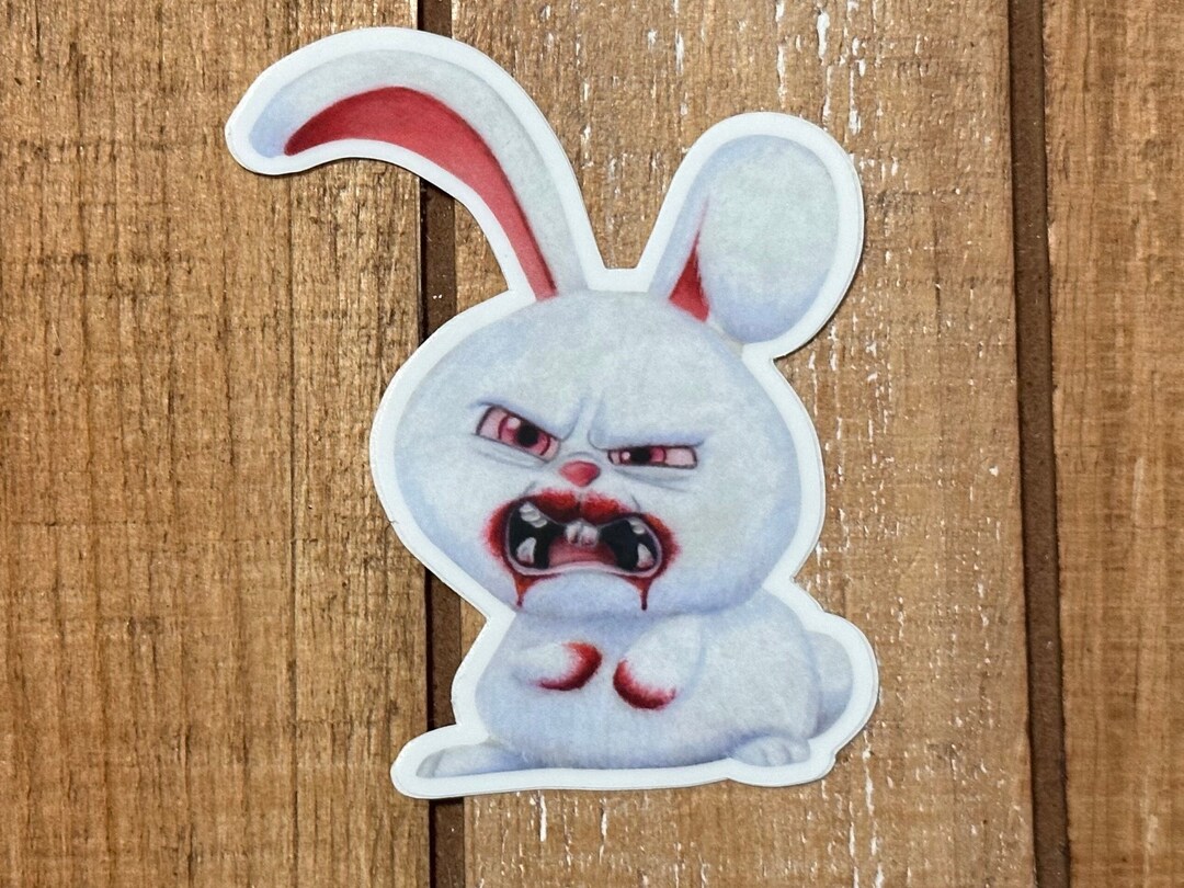Snowball Inspired Vinyl Sticker, Monty Python Inspired Sticker, Bunny ...