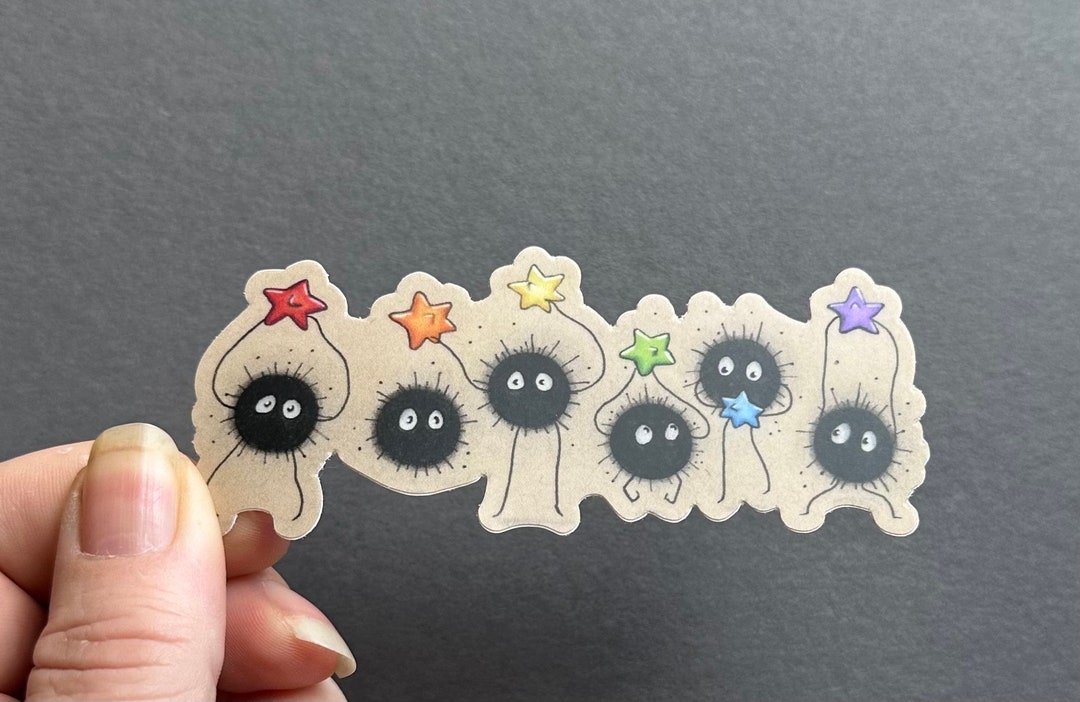 Sprites Rainbow Vinyl Sticker - Etsy
