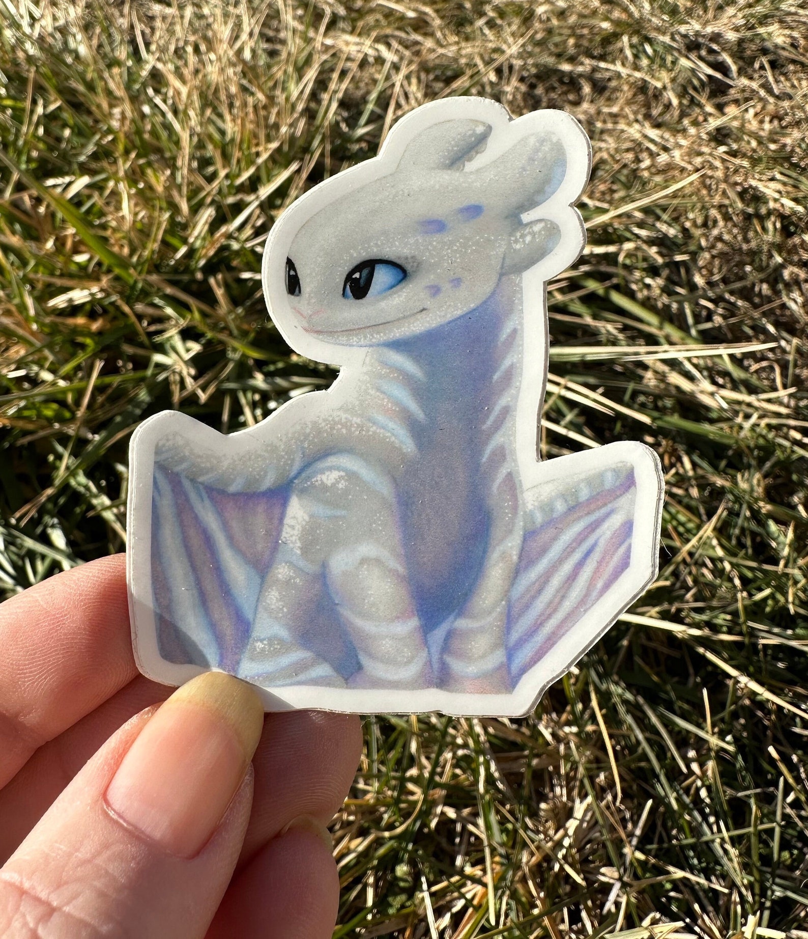 Light Fury Inspired Vinyl Sticker Dragon Sticker Vinyl - Etsy