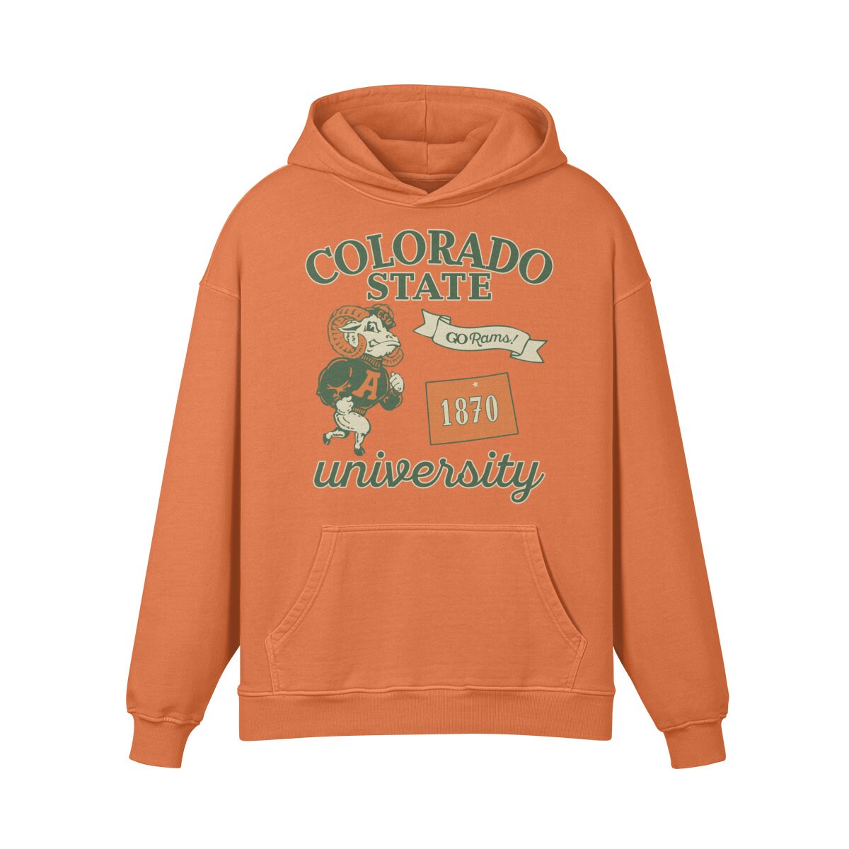 Colorado State Retro Style College Sweatshirt - Etsy