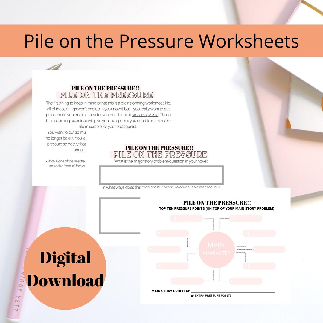 What's at Stake in Your Novel Worksheets - Etsy