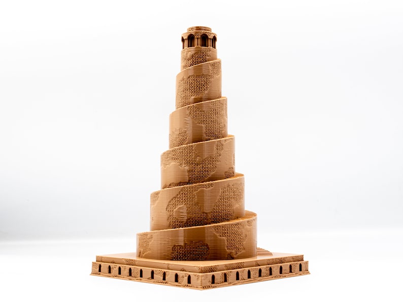 The Malwiya Tower Building 3d Printed Model - Mosque of Samarra - Etsy