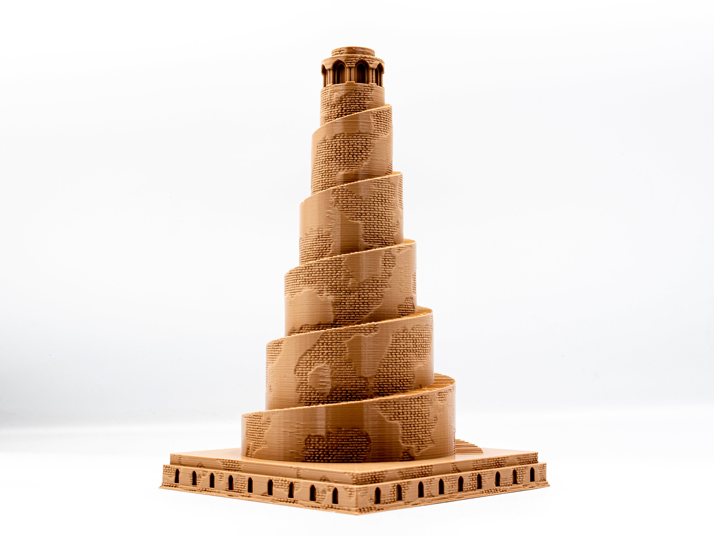 The Malwiya Tower Building 3d Printed Model - Mosque of Samarra - Etsy