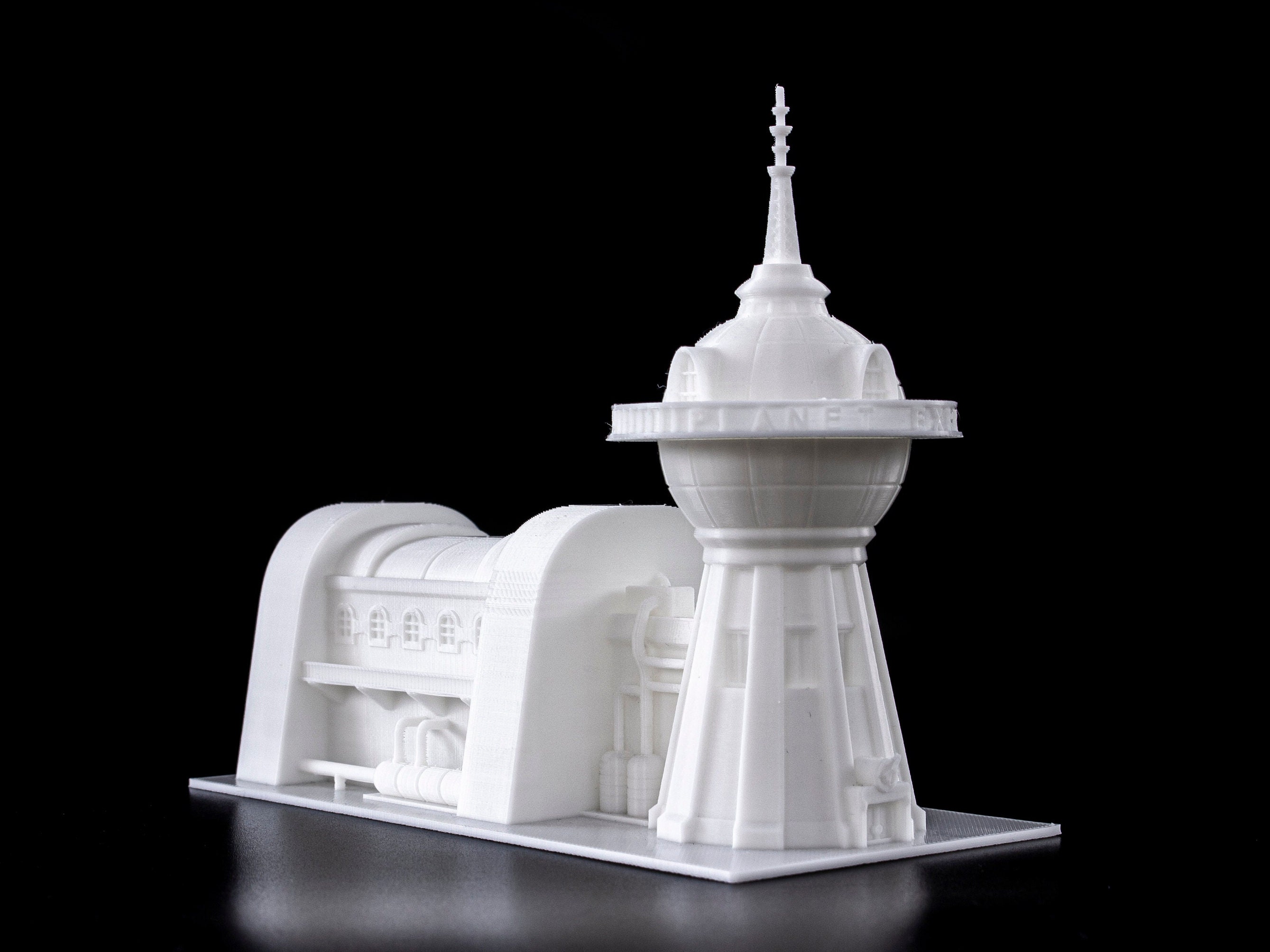 Futurama Planet Express Building 3d Printed Model Paintable - Etsy