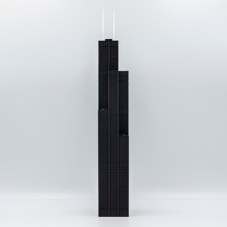 Sears Tower 3d Printed Building Scale Model Willis Tower - Etsy