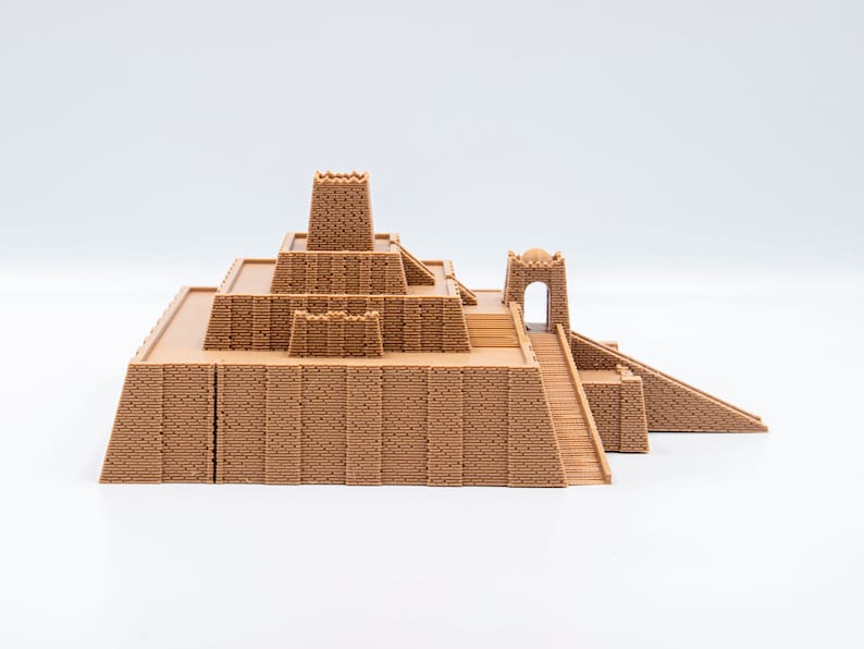 Ziggurat of Ur Model: 3D Printed Ancient Building Miniature - Etsy